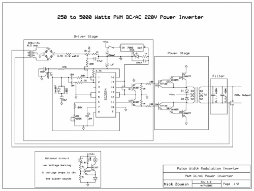 Aaron's Homepage Forum - Another PWM inverter circuit
