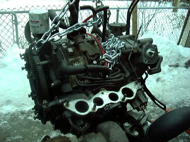 Project Tina, March 23rd, 2003: Engine Removal and Disassembly